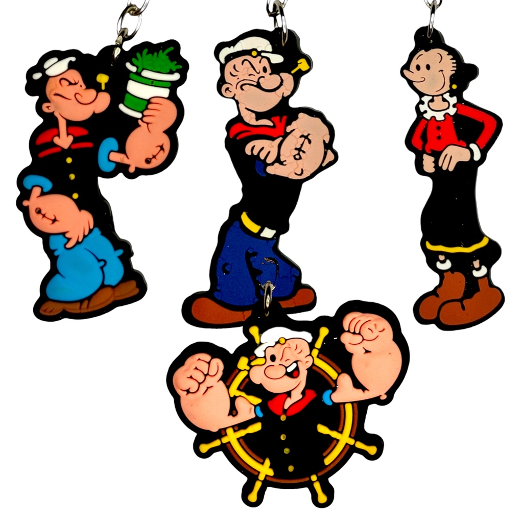 Chaveiros Emborrachados Geek Nerd Fãs de Popeye Olivia Palito ALTA ...