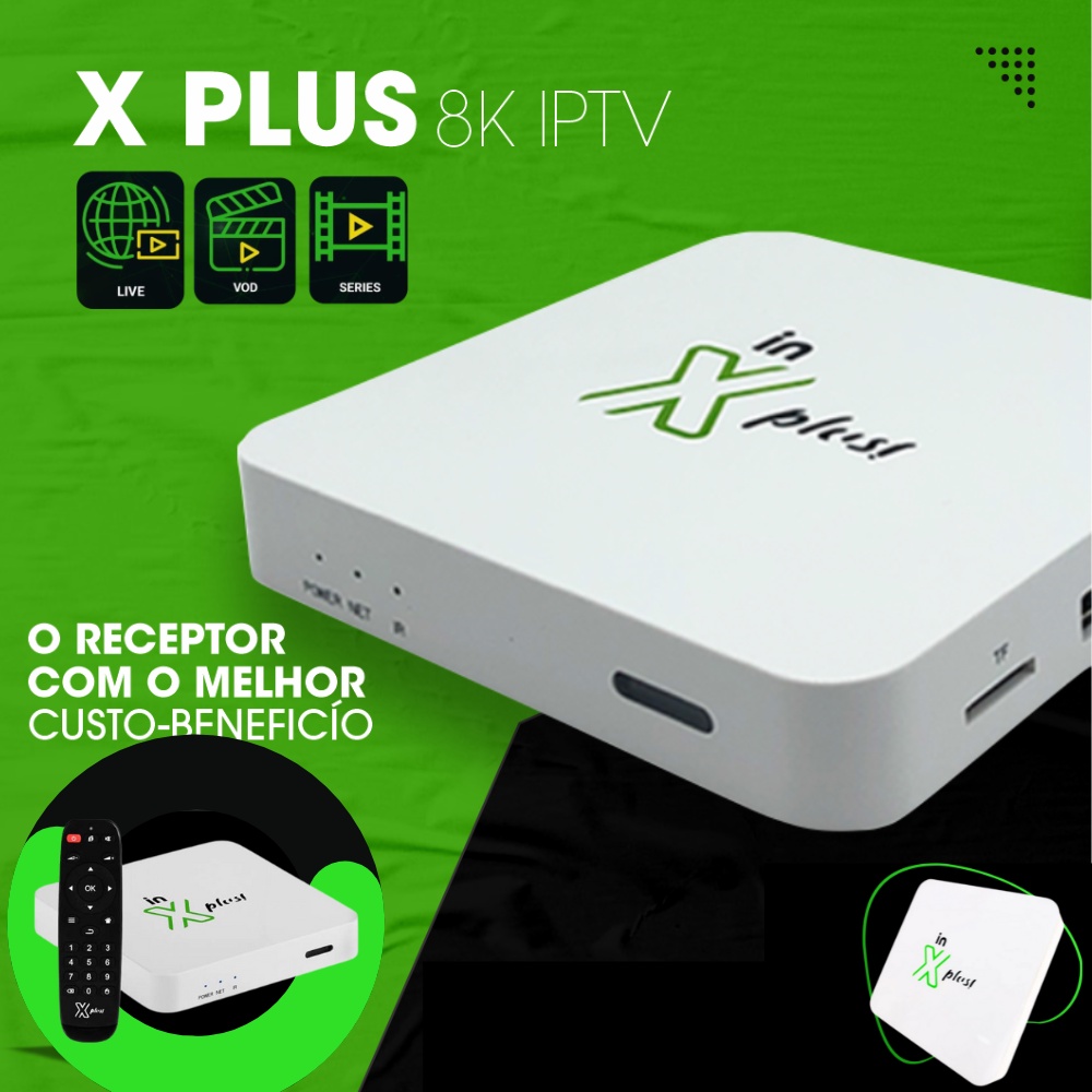 receptor xplus in ultra hd 8gb | Shopee Brasil