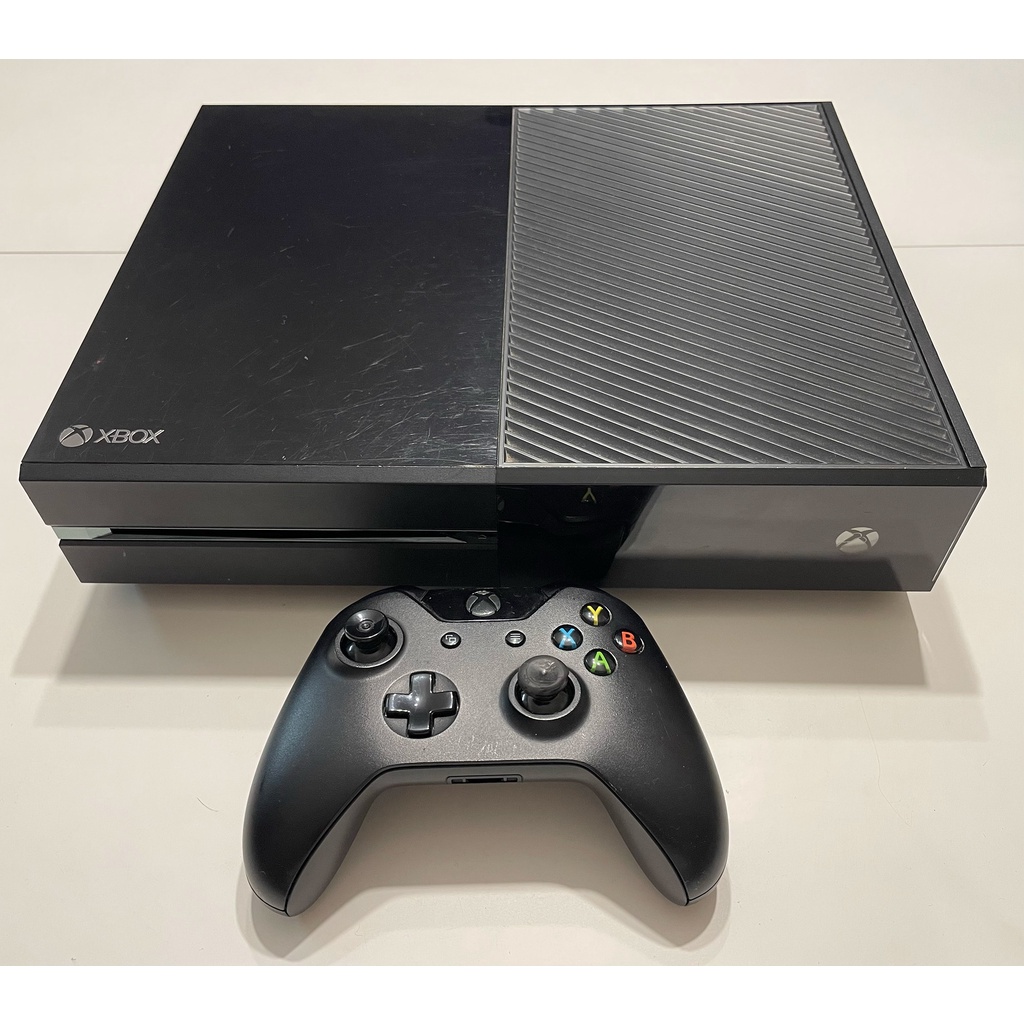 Xbox One (fat) de 500gb usado com 1 controle wireless, fonte e cabos ...