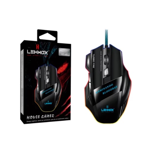 Mouse Gamer Competitivo Com Fio Usb Lehmox 3200dpi Led Rgb Ley-x7 Com 7 Teclas | Shopee Brasil