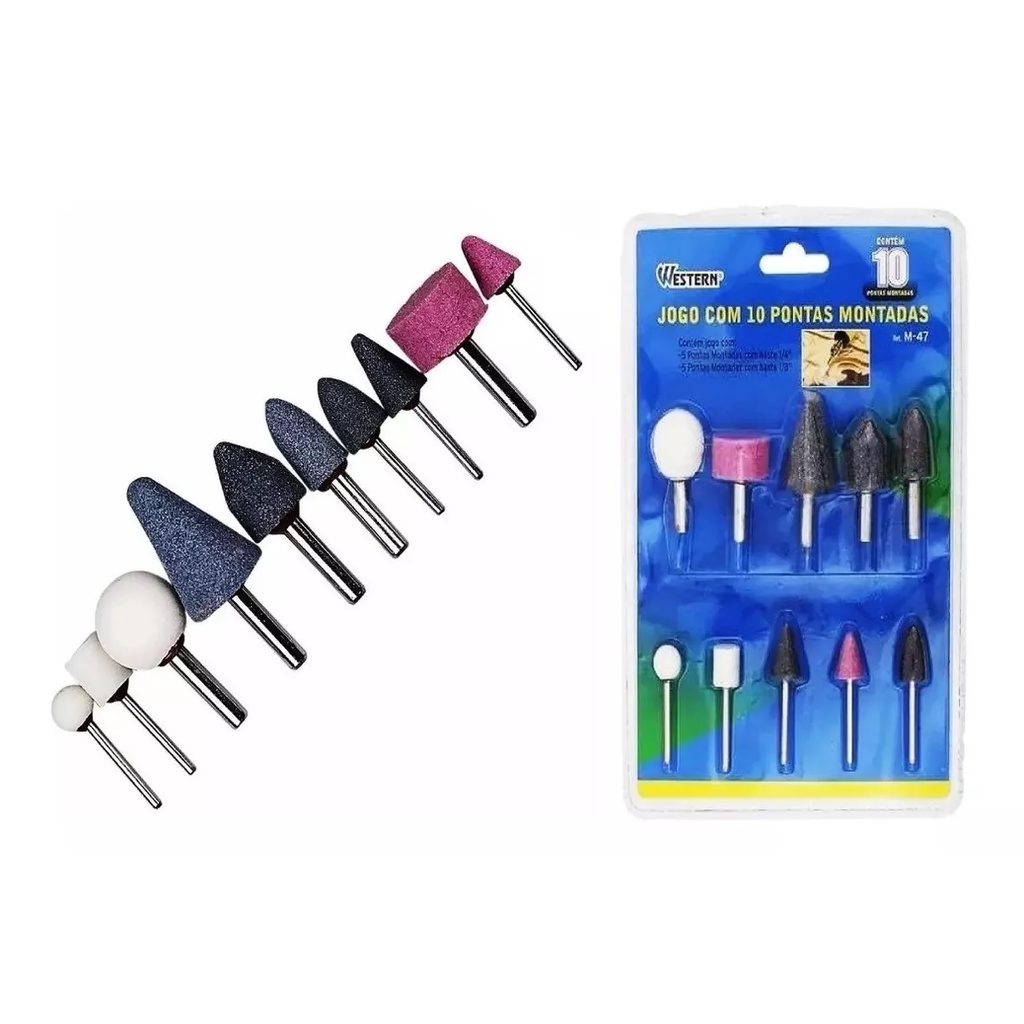 Jogo Ponta P/ Retifica Dremel Retoques Acabamento Polimento | Shopee Brasil