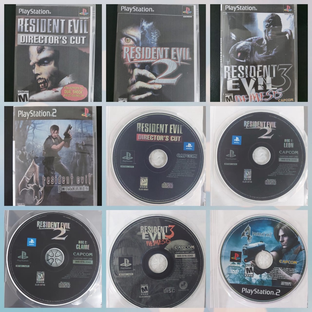 Resident Evil 1,2,3,4 dublados ps2 | Shopee Brasil