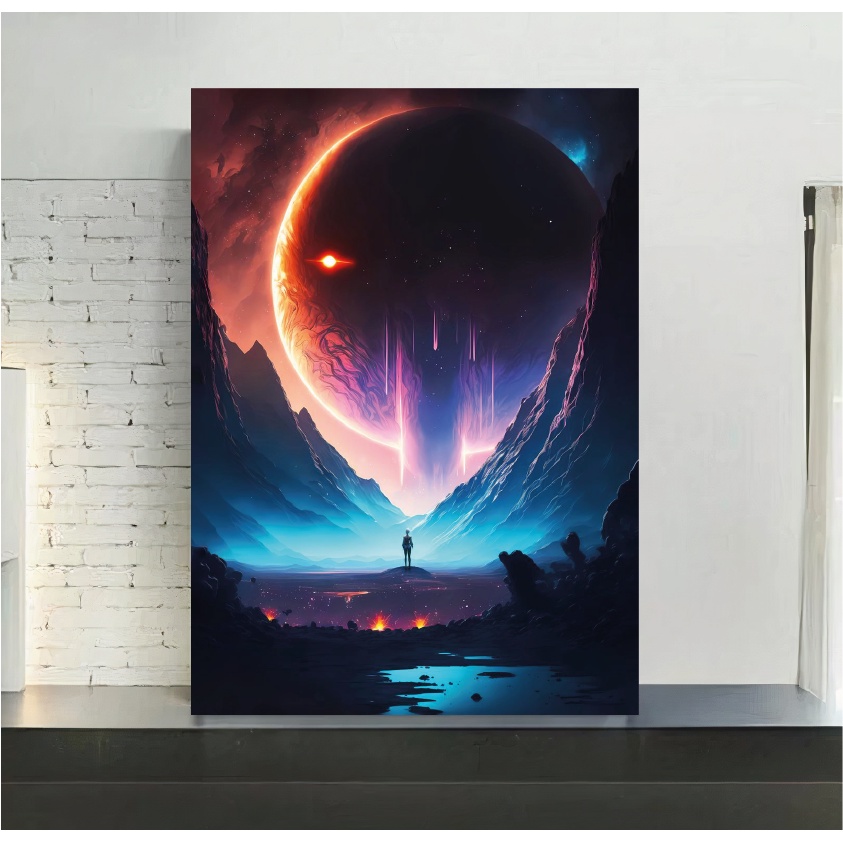 Quadro de mdf poster moldura, Paisagem, Universo | Shopee Brasil