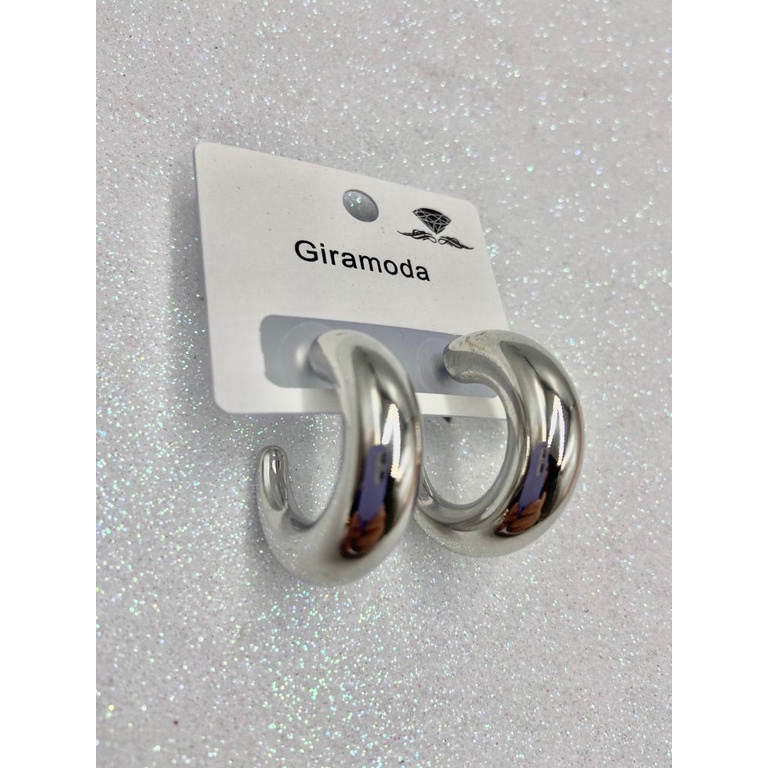Brincos clássicos simples e modernos femininos - ouro e prata | Shopee ...
