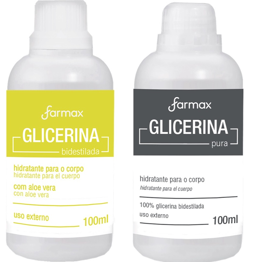 01 unidade Glicerina Hidratada Farmax 100 Ml Bidestilada ou pura ...
