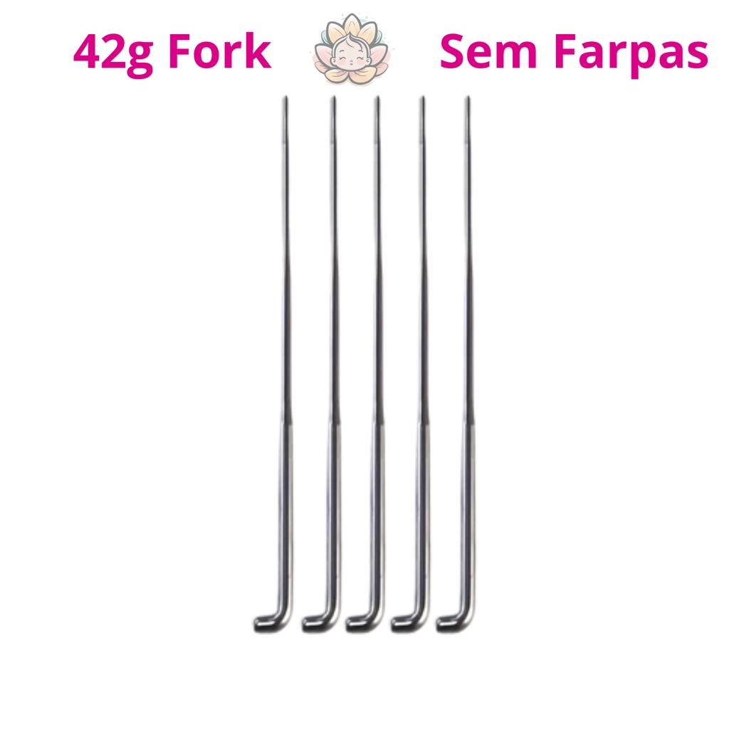 Agulha para Implante Reborn Fork 42g sem Farpas - Kit com 5 Unidades ...
