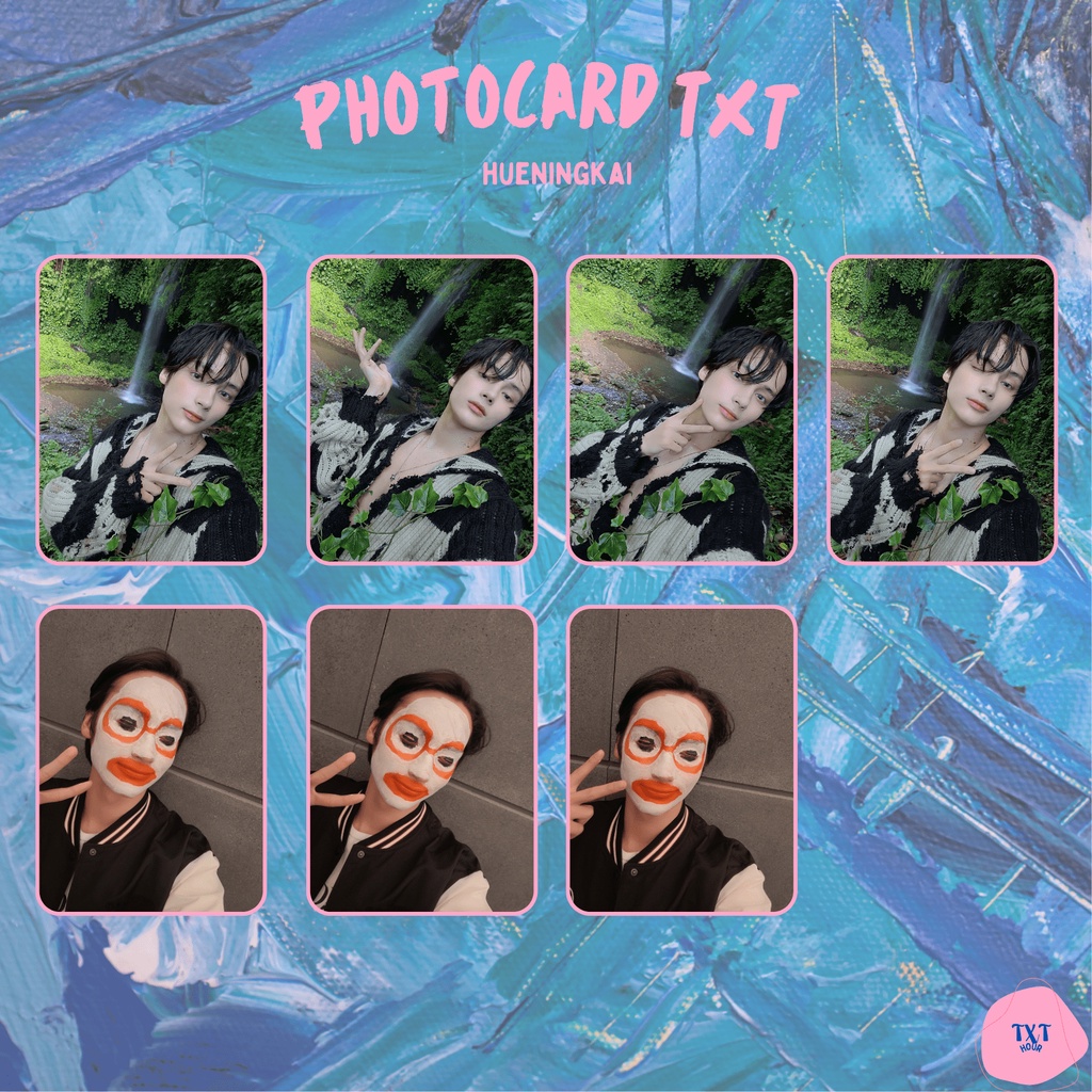 PHOTOCARD TXT (TOMORROW X TOGETHER) HUENINGKAI | kpop card fanmade ...