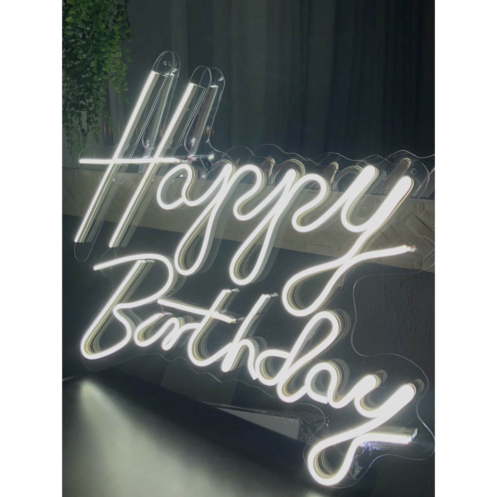 Letreiro HAPPY BIRTHDAY led neon | Shopee Brasil