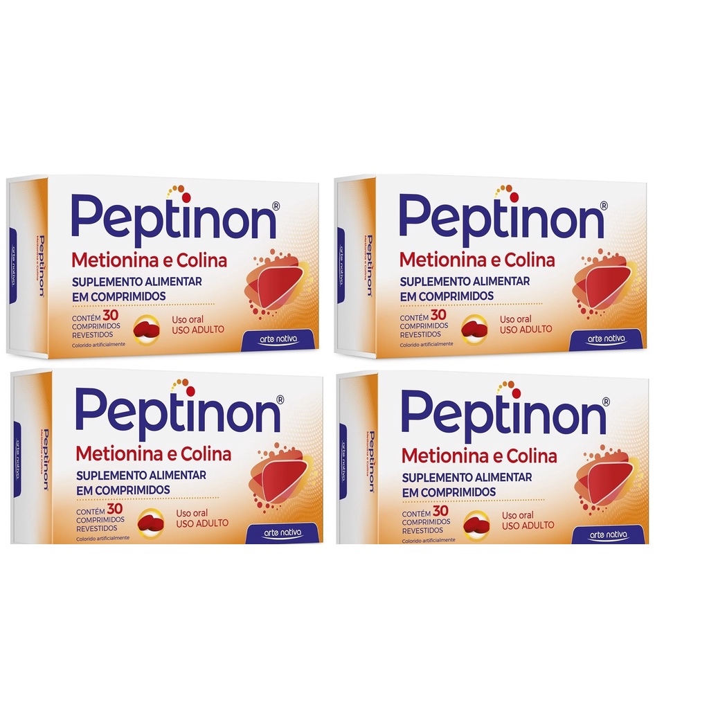 Kit 4 Suplemento Alimentar Peptinon c/30 comprimidos | Shopee Brasil