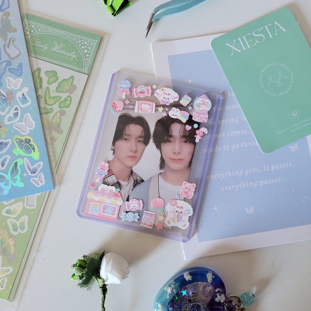 Toploader decorado para photocard kpop | Shopee Brasil