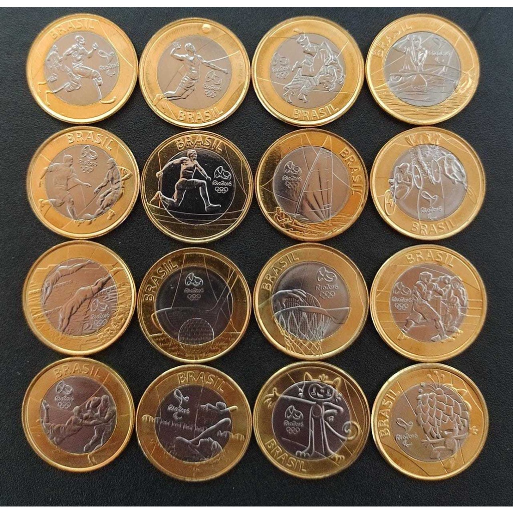 Kit Coleção 16 Moedas Olimpiadas Mbc Coleção Olimpíadas | Shopee Brasil