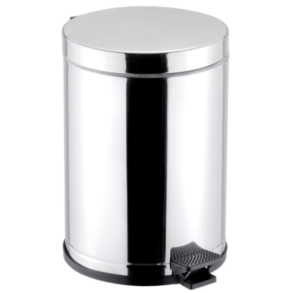 Lixeira Para Cozinha Inox 10,5 Litros com Pedal E Cesto Interno ...