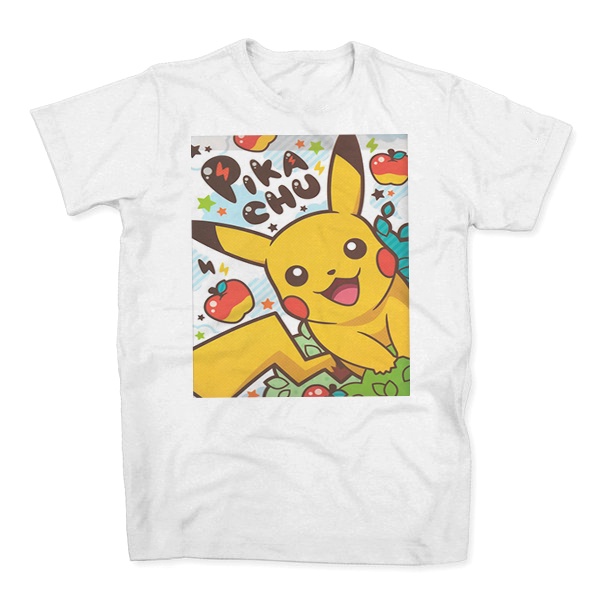 Camiseta Algodao Pikachu Pokemon Pkm Anime Nerd Cute Fofinha Otaku