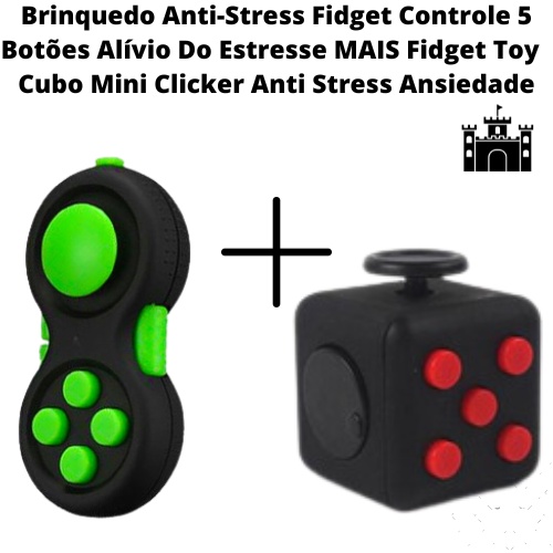 Kit Fidget Cube Dado + Controle Padtoy Brinquedo Anti-stress | Shopee ...