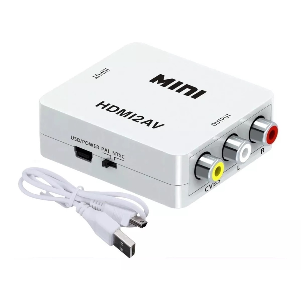 Adaptador Conversor Hdmi Para AV Video 3rca 2av Shopee Brasil