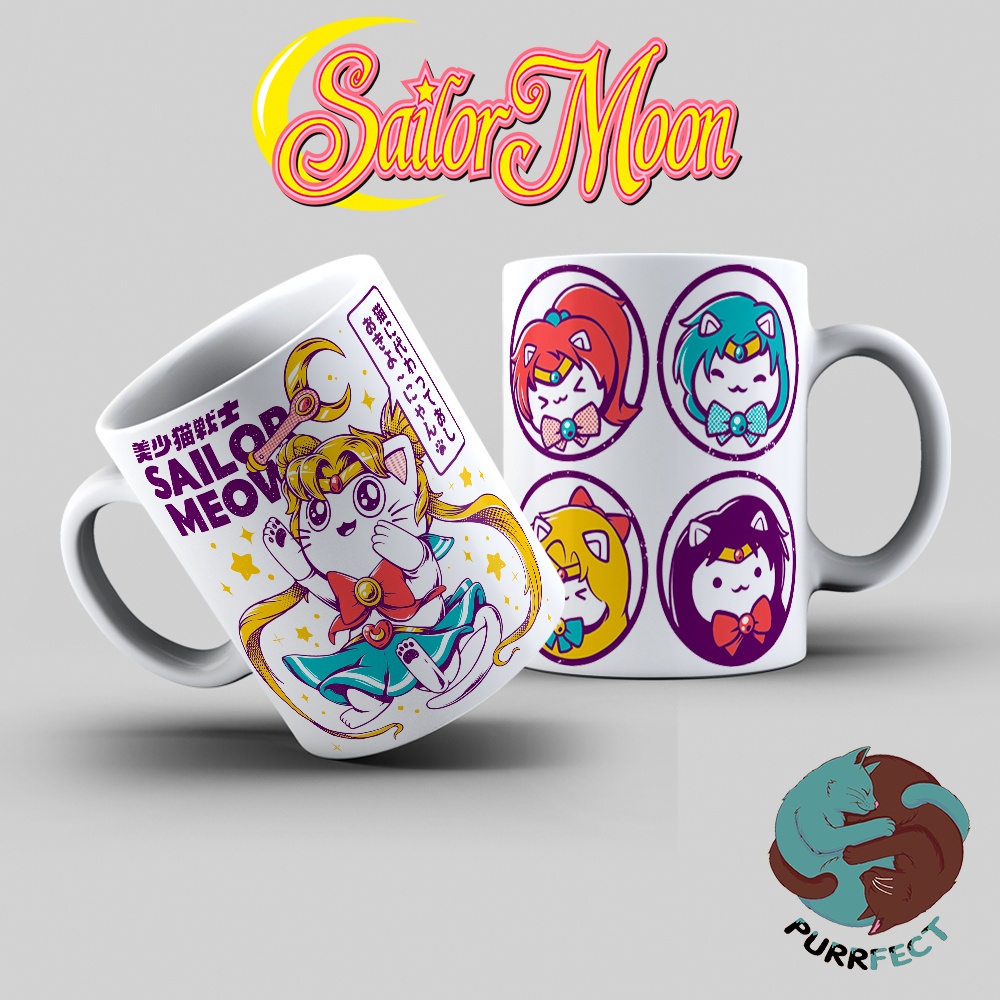 Caneca Sailor Meow (Sailor Moon) | Shopee Brasil