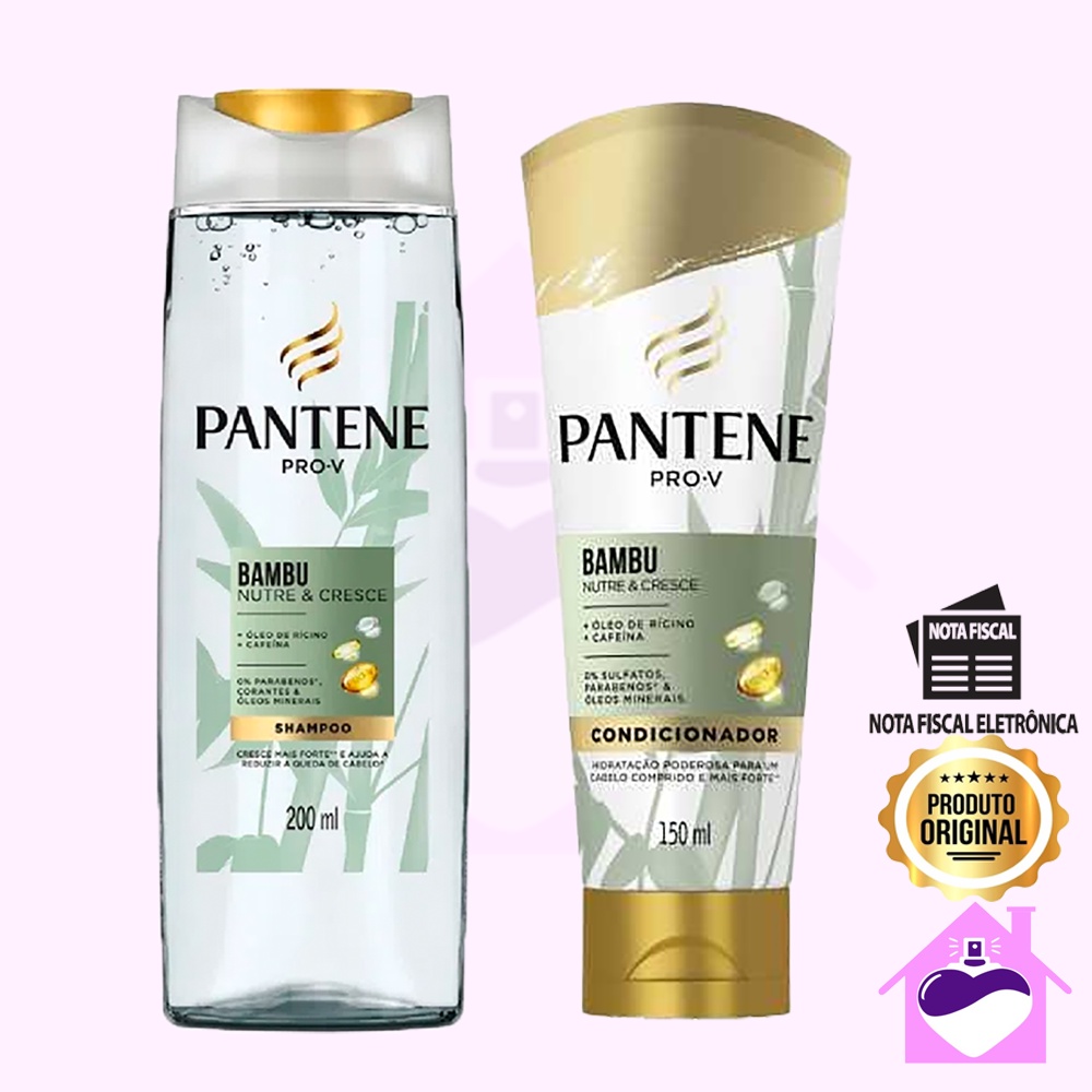 Kit Capilar Pantene Bambu ( SH de 200ml e COND de 150ml ) | Shopee Brasil