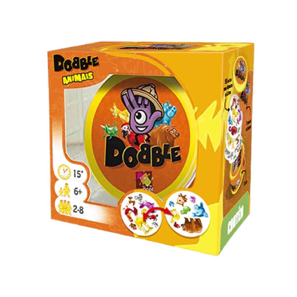 Dobble Animais jogo de tabuleiro board game novo lacrado portugues ...