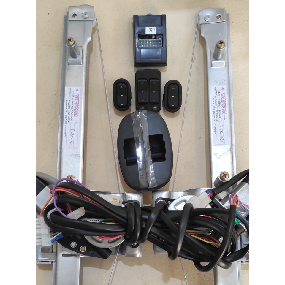 KIT VIDRO ELETRICO CORCEL 1 2 PORTAS, KIT PARA AS JANELAS TRASEIRAS ...