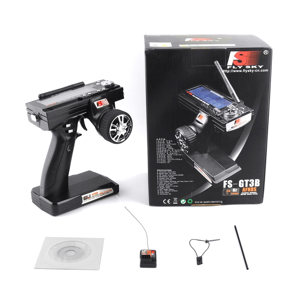 Radio automodelo Flysky FS-GT3B FS GT3B 3CH com receptor para traxxas ...