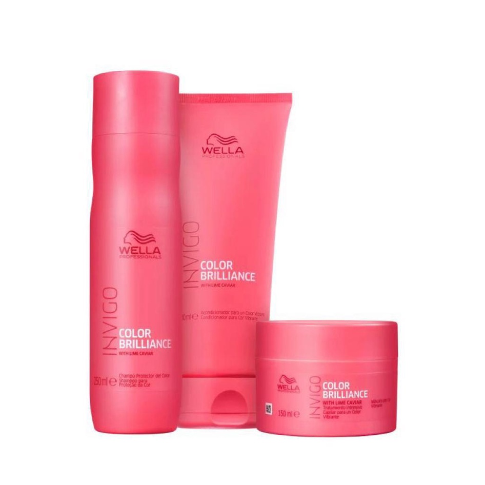 Kit Wella Profissionals Invigo Color Brilliance Home Care | Shopee Brasil