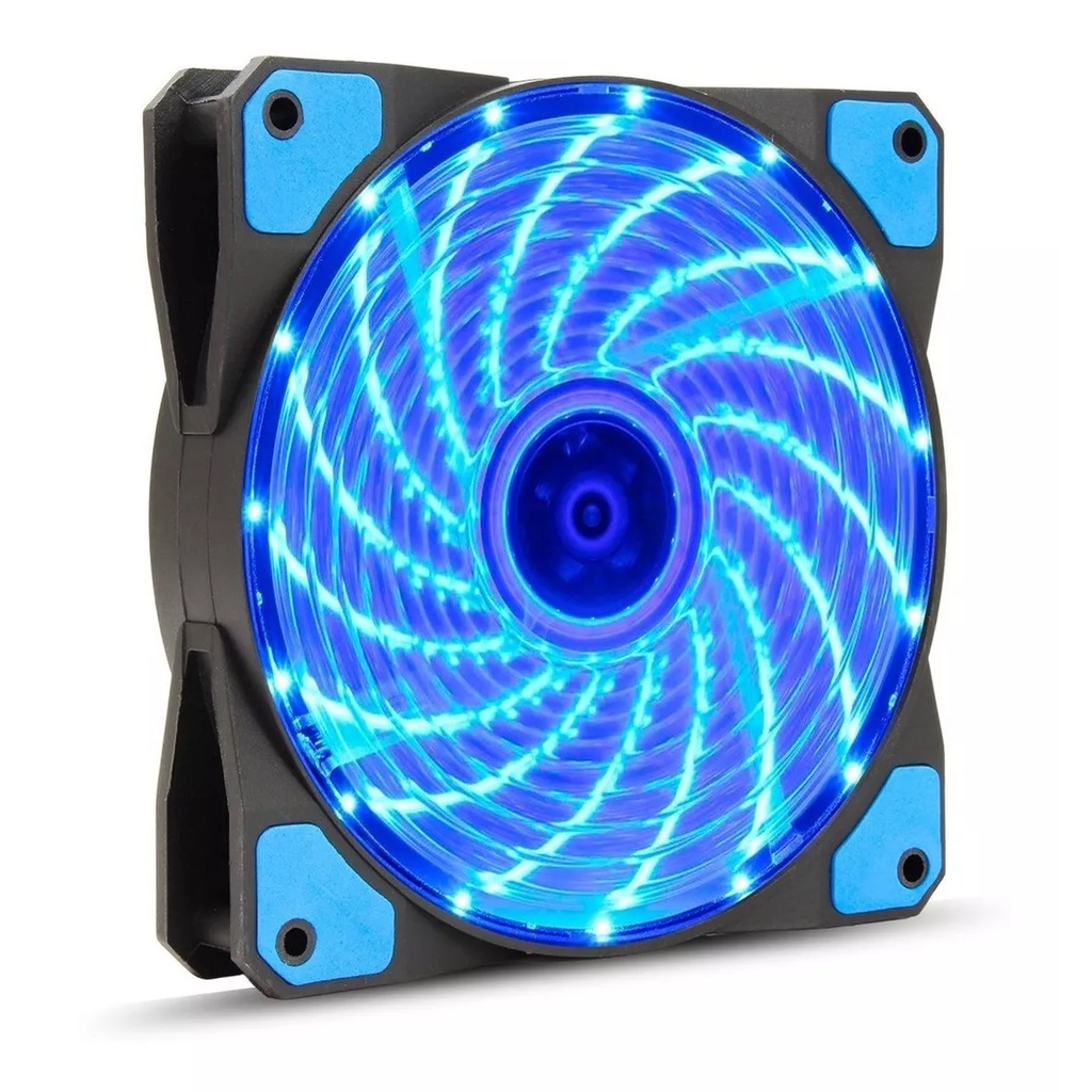 Cooler CPU Led Fan Azul Silencioso Gabinete Gamer 120mm Ventoinha PC ...