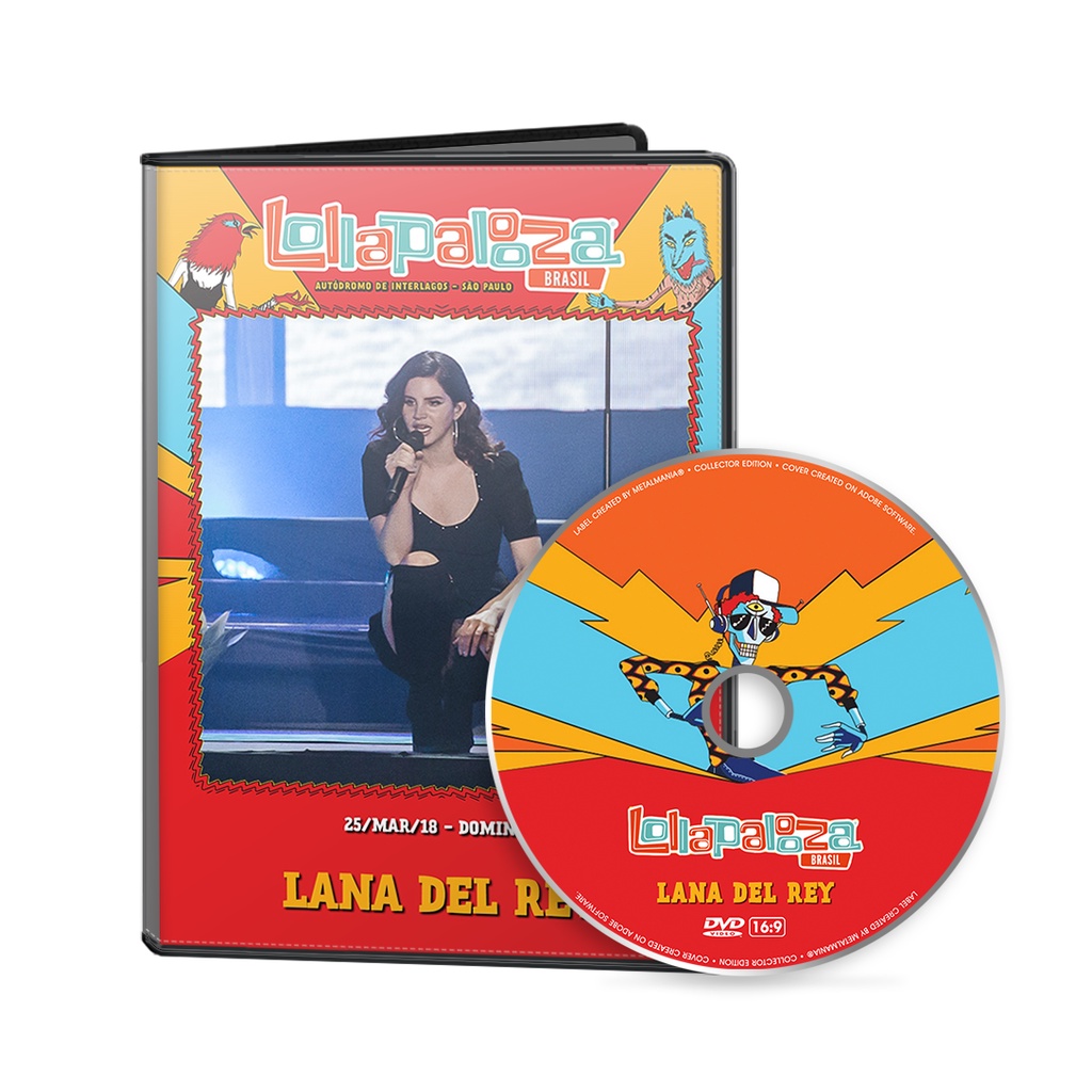 Lana Del Rey Dvd Lollapalooza Brazil 2018 Lorde Marina Zell | Shopee Brasil