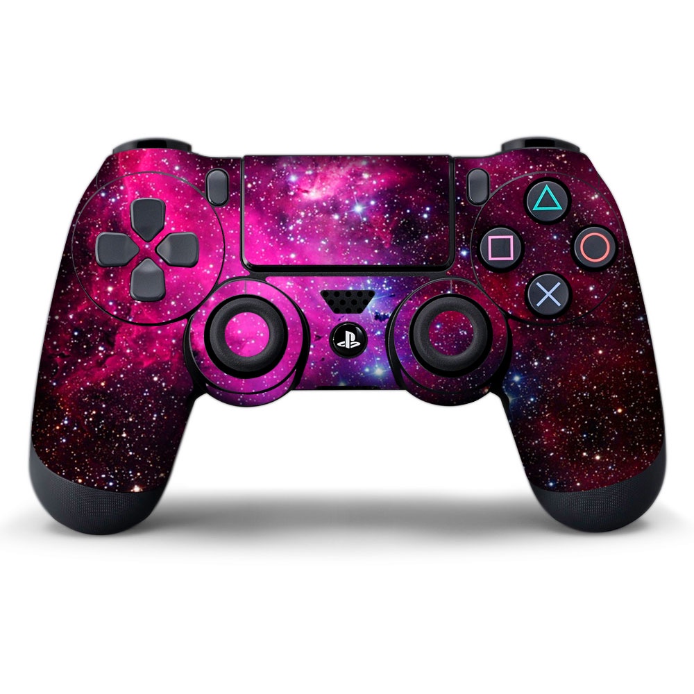 Customização de controle ps4 roxo e rosa/ 1 adesivo de fácil aplicação ...