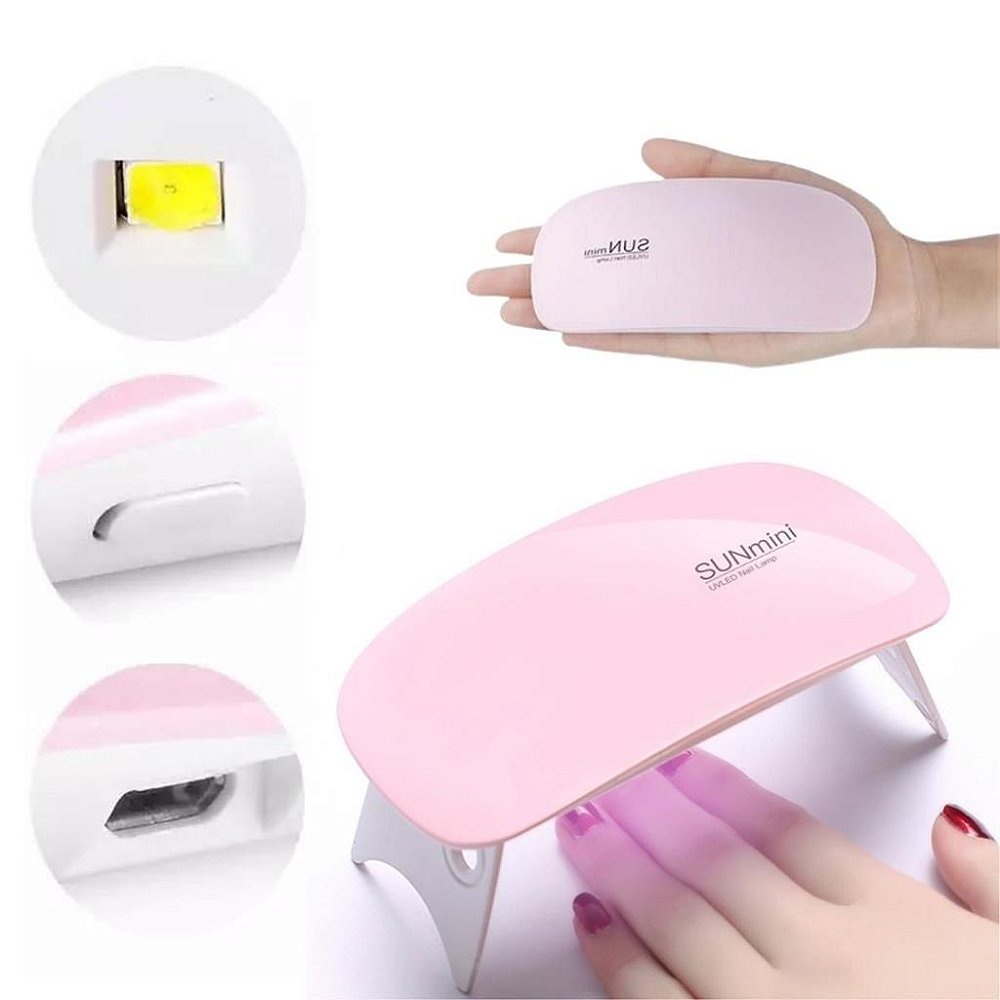 Mini Cabine Secador De Unhas Sun 2 UV LED Nail 6w | Shopee Brasil