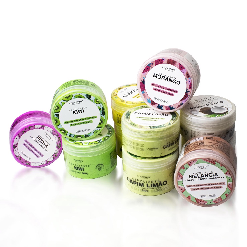 Esfoliante Corporal e Facial Cheiro de Fruta Labotrat 300g | Shopee Brasil