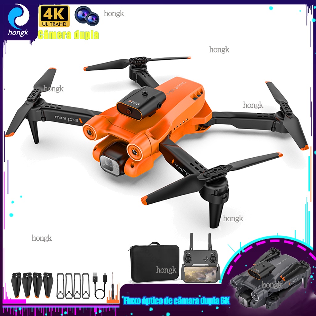 Drone 4K Hd HK61 Novo Estilo Dobrável WiFi 4K Altura Fixa GPS ...