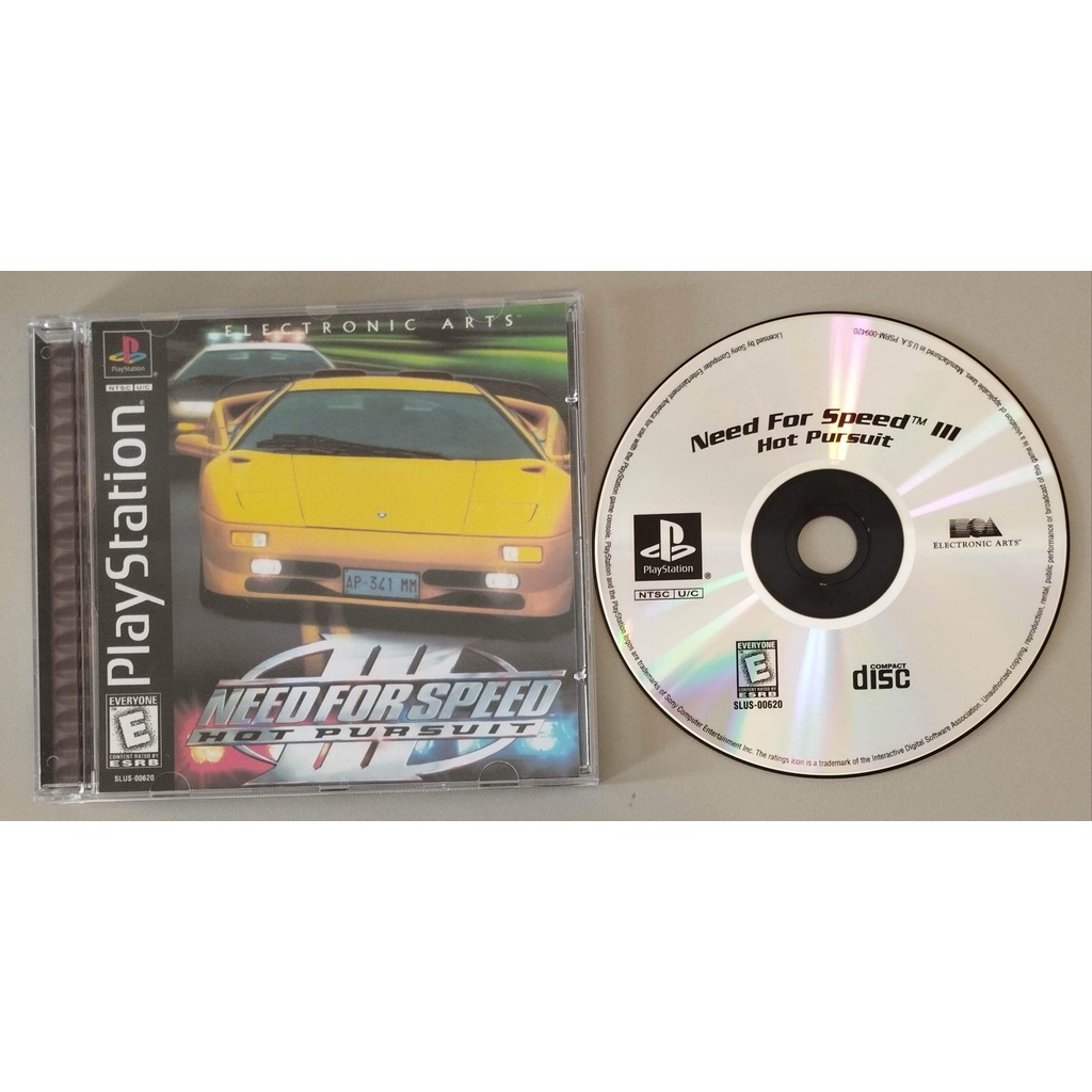 PS1 - Need for Speed 3 III Hot Pursuit - MÍDIA PRETA | Shopee Brasil