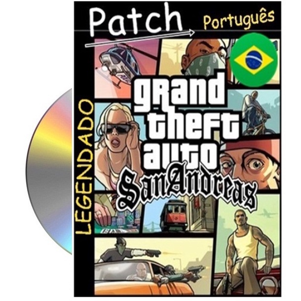 GTA san Andreas dvd patch Play 2 ( PS2 ) LEGENDADO , Playstation 2 ...