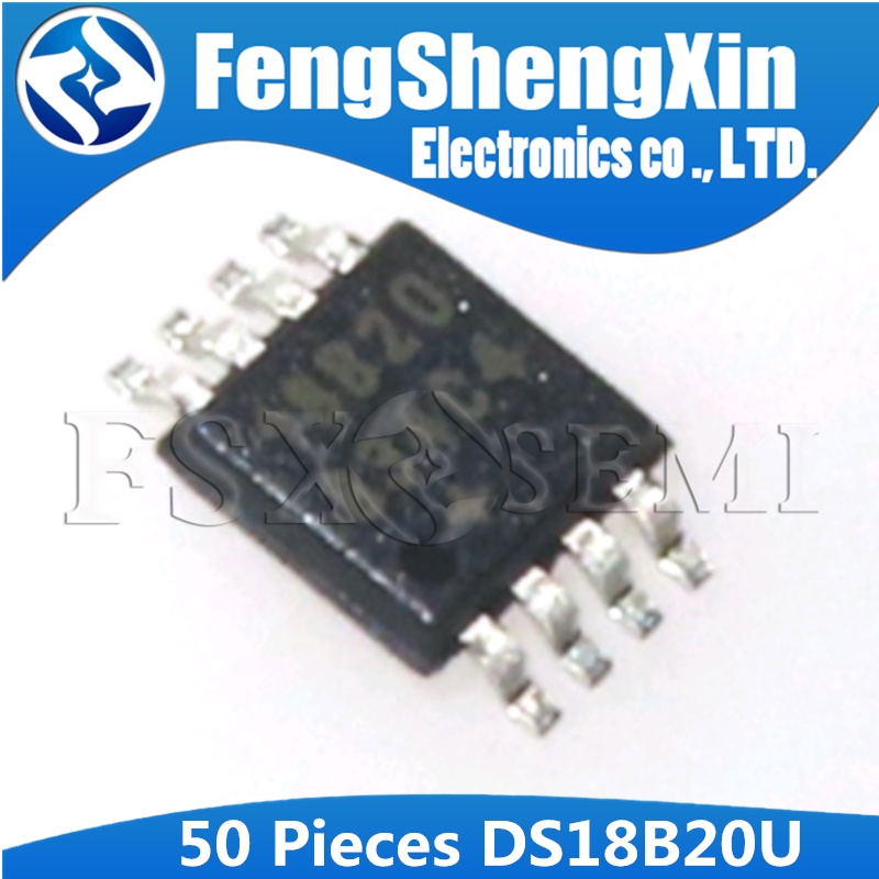 50 Pcs / Temporada DS18B20U MSOP8 DS18B20 18B20 MSOP-8 18B20U SOP ...