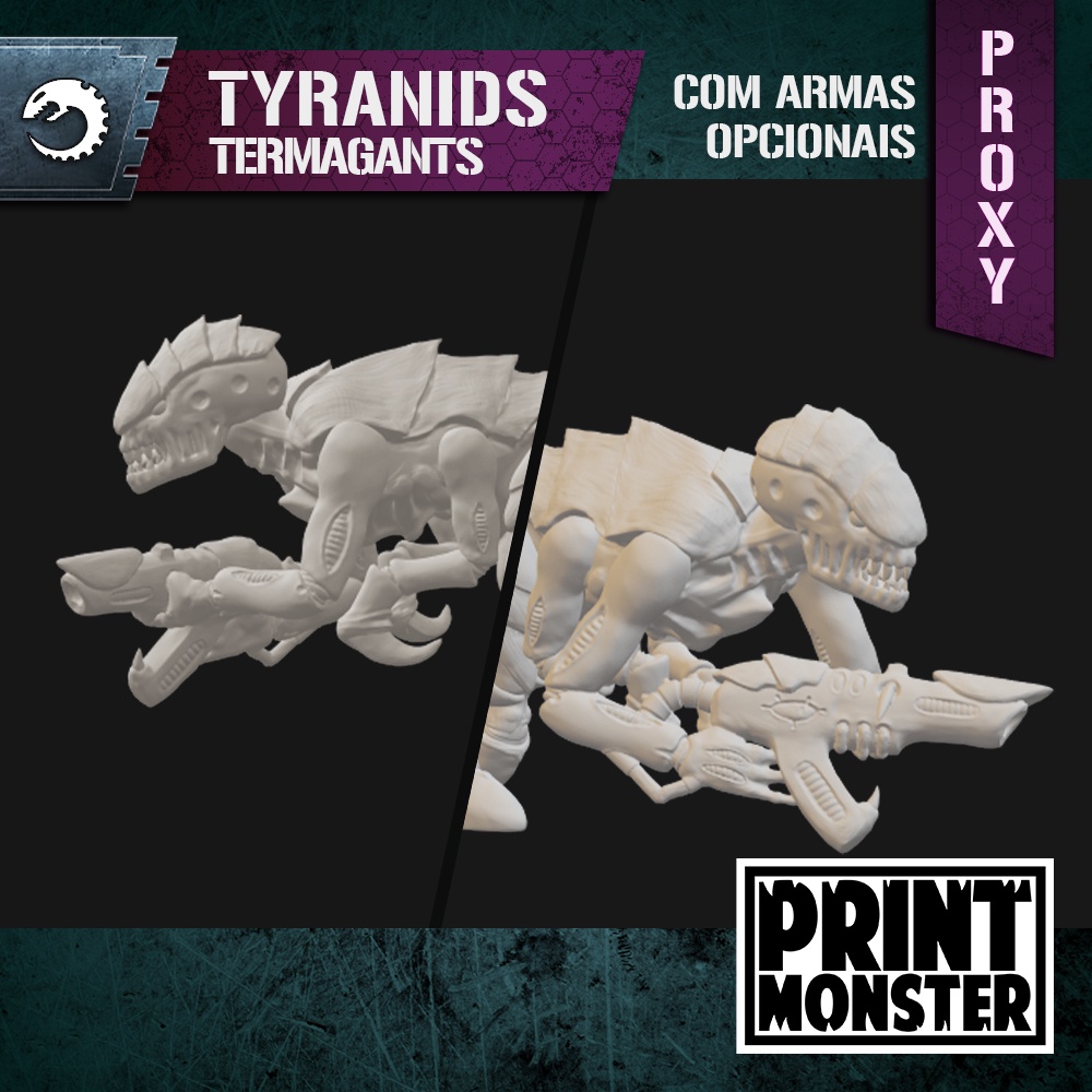Tyranid Termagants - Miniaturas para Warhammer 40k, Kill Team, One Page ...