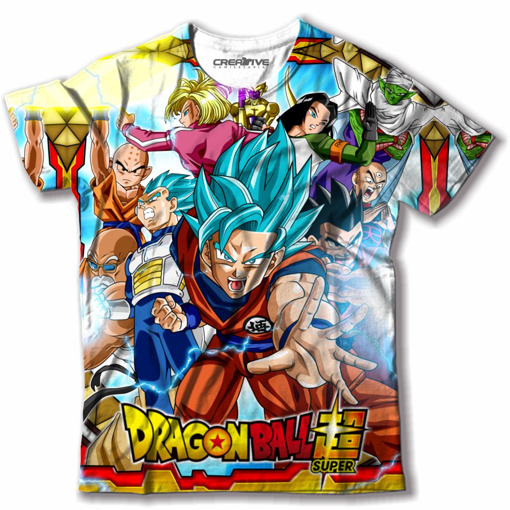 Camiseta Camisa Anime Dragon Ball Super Universo Sete | Shopee Brasil