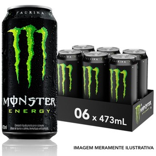 Energético Monster Energy 473 ml Fardo C/6 Unidades | Shopee Brasil