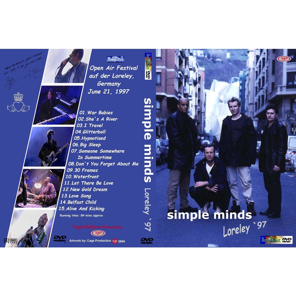 Simple Minds 2 dvds shows Bootlegs rarissimos da banda | Shopee Brasil