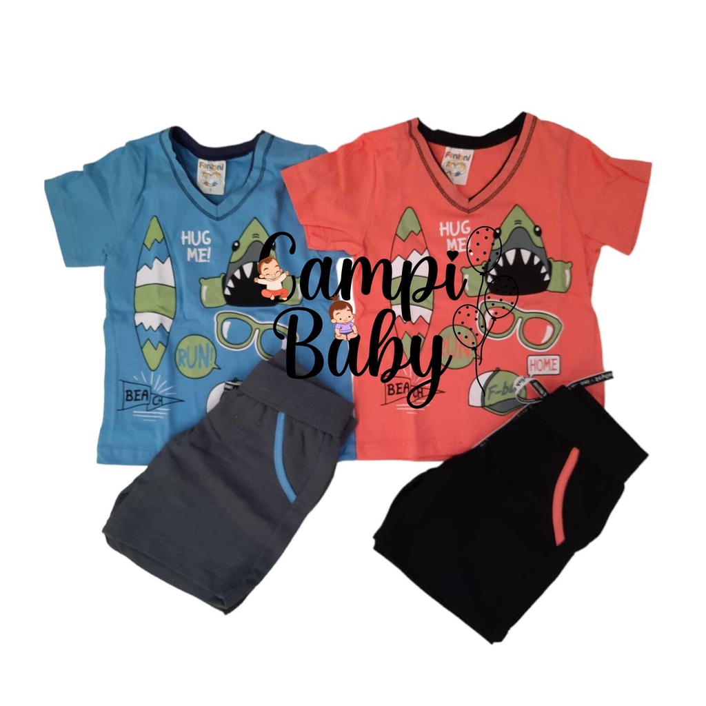 Conjunto Kids Menino Hug Me Shark | Shopee Brasil