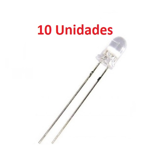 10 Unidades Led 5mm RGB Pisca Rápido 2 Terminais | Shopee Brasil