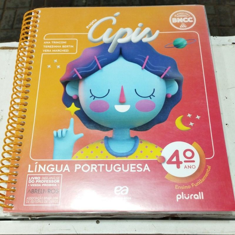 Projeto Apis Português 4 ano livro do professor novo | Shopee Brasil