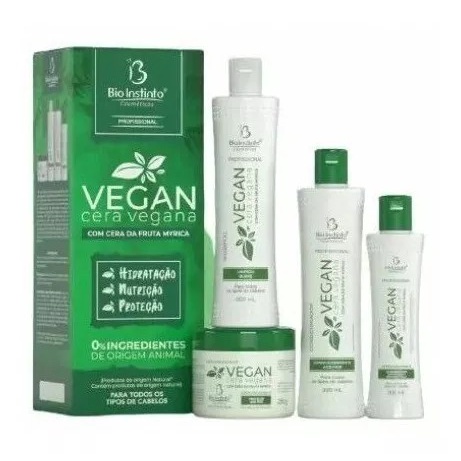 Kit Capilar Profissional Vegan Cera Vegana Bio Instinto | Shopee Brasil