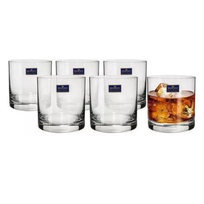 Jogo de 6 Copos 320ml para Whisky Cristal Bohemia | Shopee Brasil