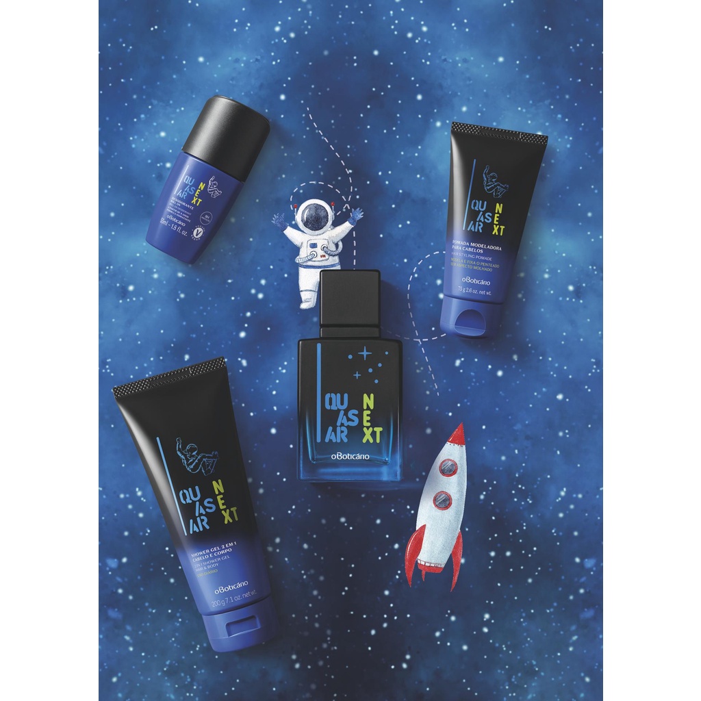 O Boticário Kit Infantil Juvenil Menino QUASAR NEXT | Shopee Brasil