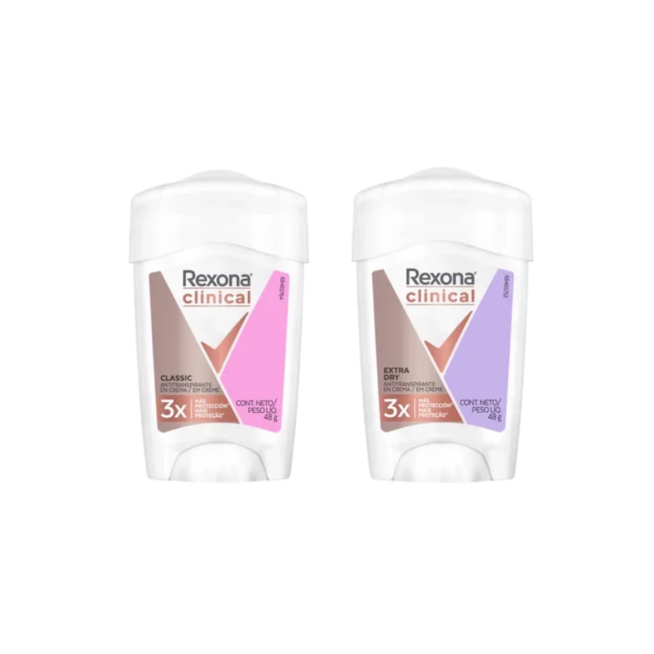 Desodorante Antitranspirante Rexona Clinical em Creme Feminino 48g ...