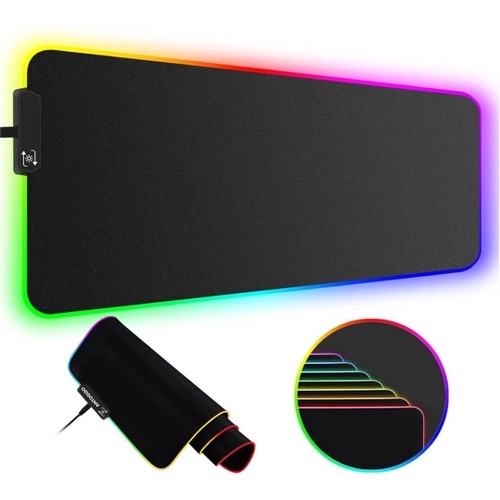 Mouse Pad Gamer Iluminado led Rgb Grande 80X30CM | Shopee Brasil
