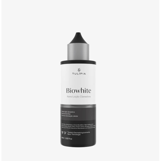 BIOWHITE NANO LOÇÃO CLAREADORA 60ML | Shopee Brasil