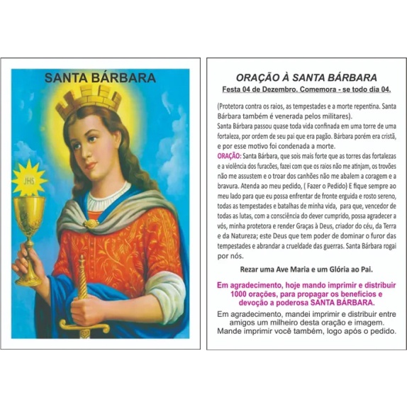 Santinho Folheto Oração Promessa 100 Unidades | Shopee Brasil