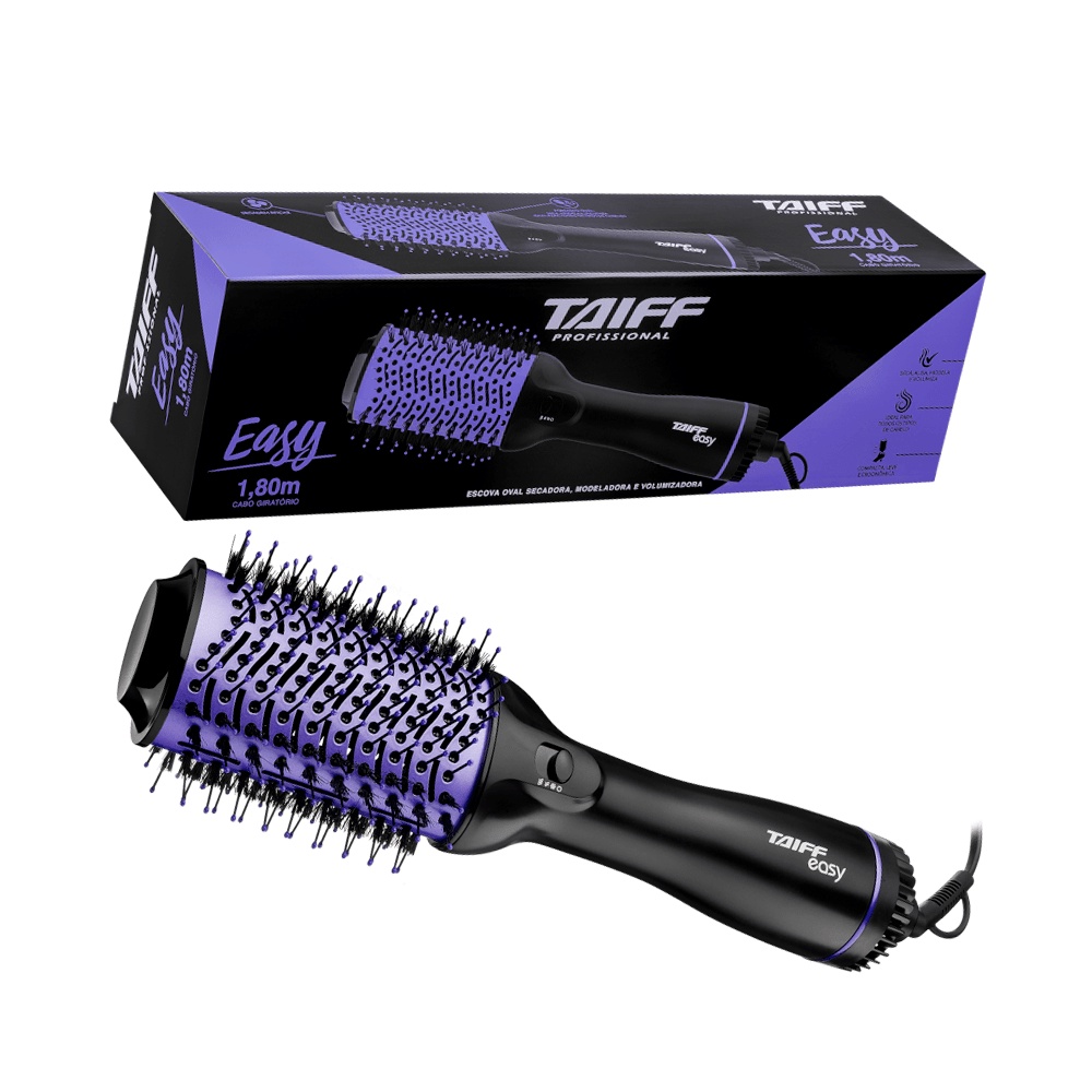 Escova Taiff Profissional Easy 1,80 oval secadora , modeladora e ...