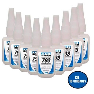 Kit 10 Cola Instantânea Tek Bond 793 20g | Shopee Brasil